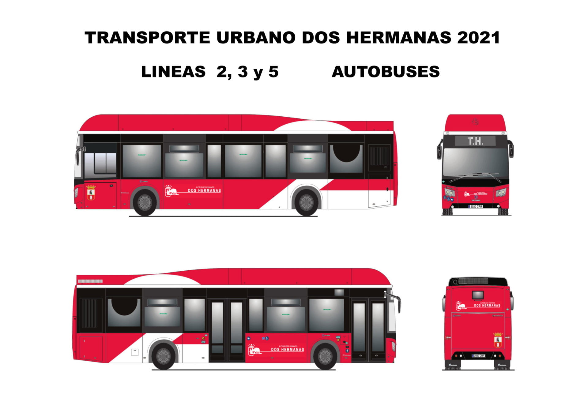 La nueva flota de autobuses urbanos estrena diseño